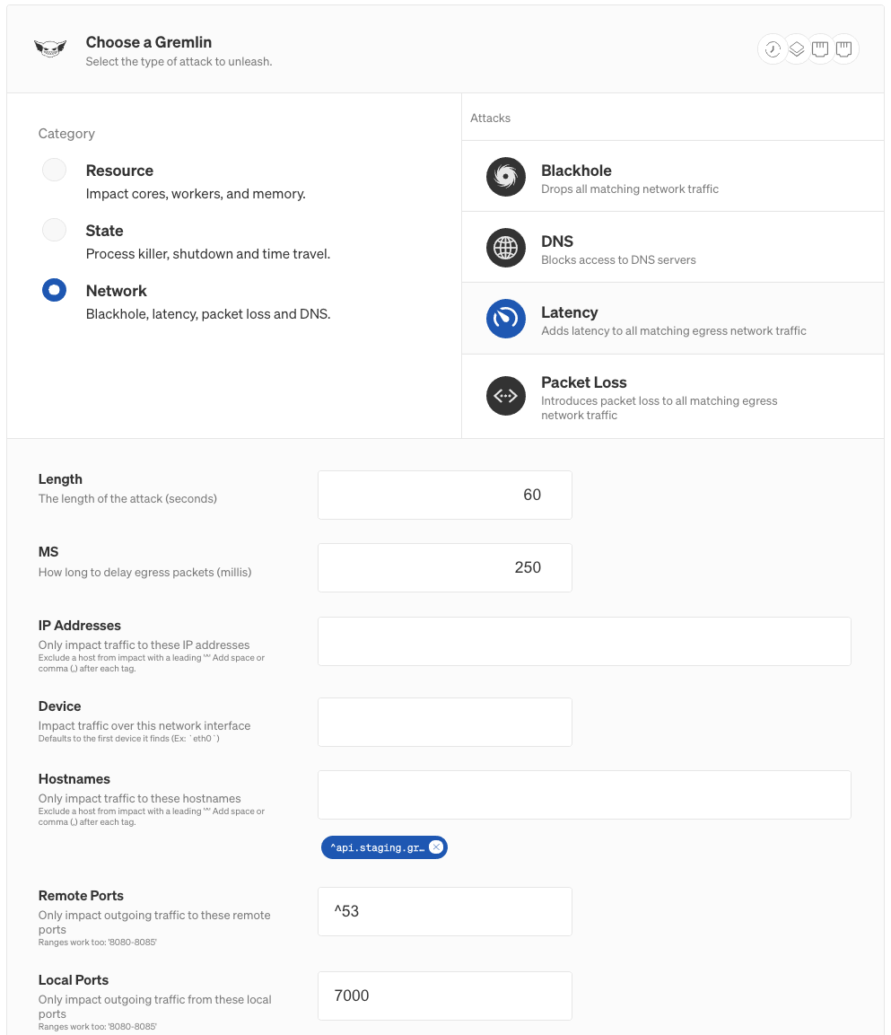 How to run a chaos experiment on a service using Gremlin
